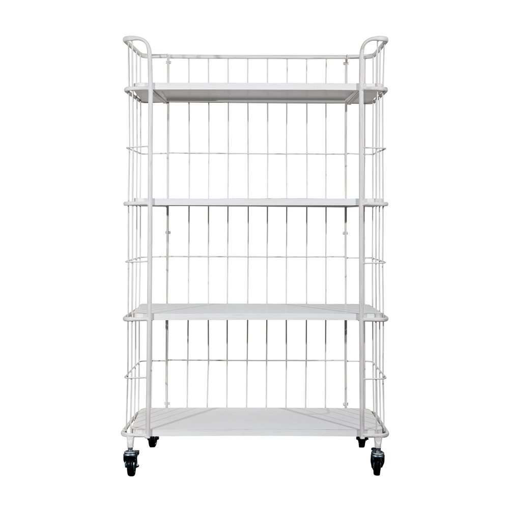Kast trolley VT STOCK - Wit - wit - B94 x D41 x H159 cm