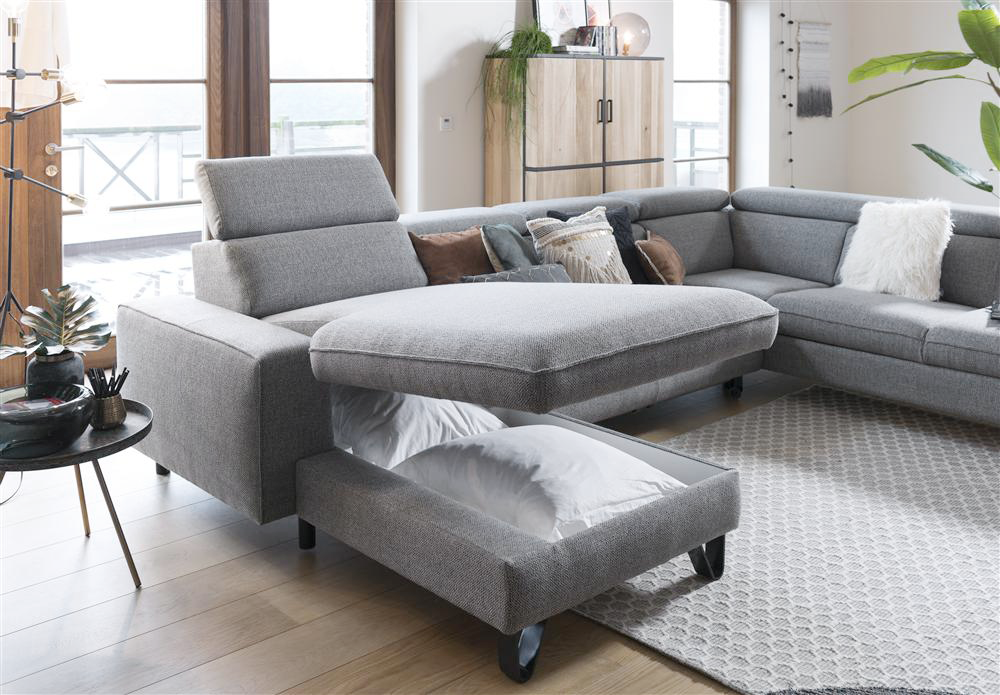 Xooon U-zetel urban met box grijs