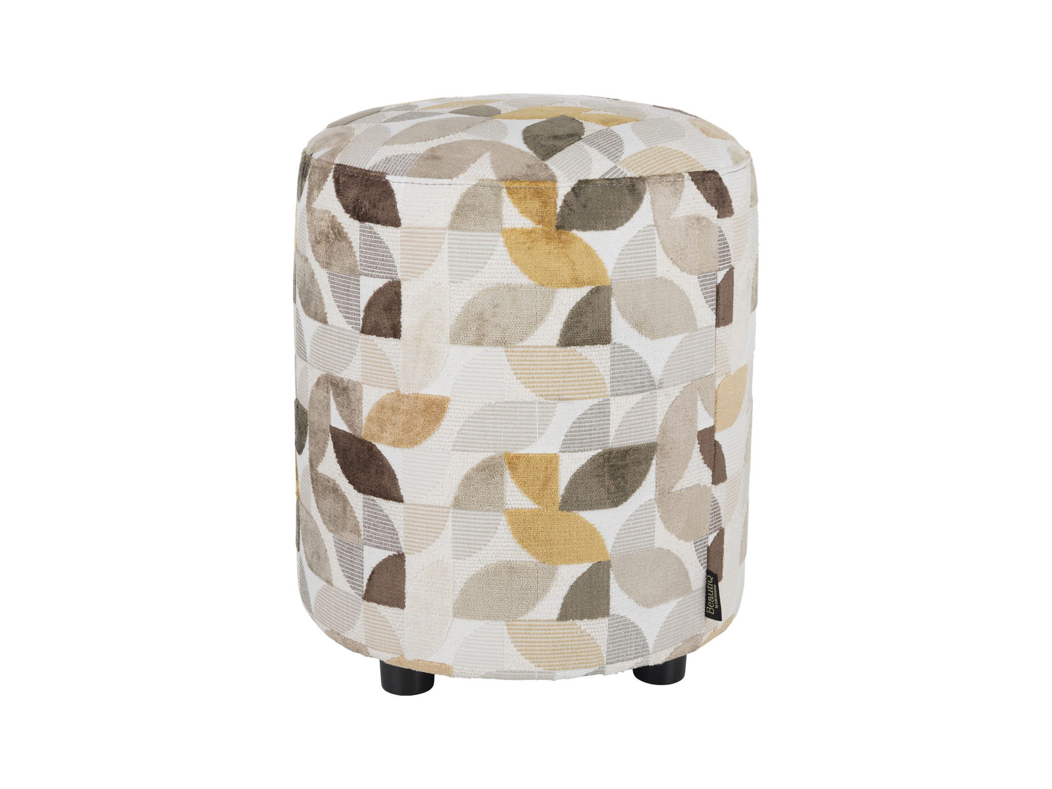 Coco Maison Elite poef creme wit Dia. 42 x H50 cm | DEBA Meubelen