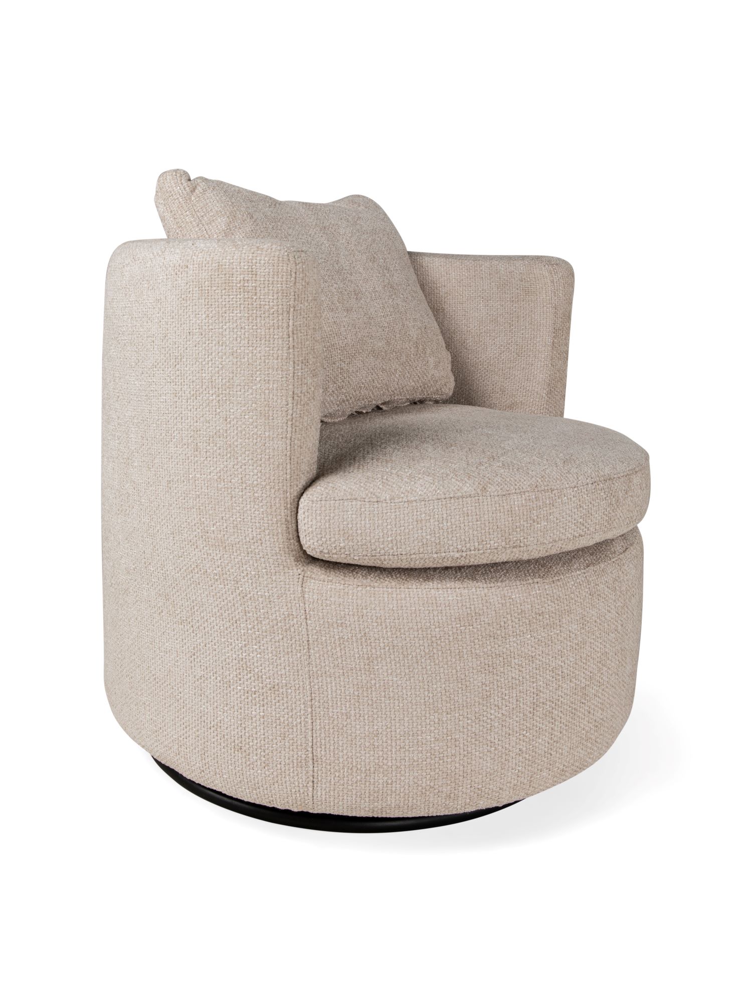Diva Divani Esatta fauteuil draaibaar beige stof beige B80 x H42/779 cm ...