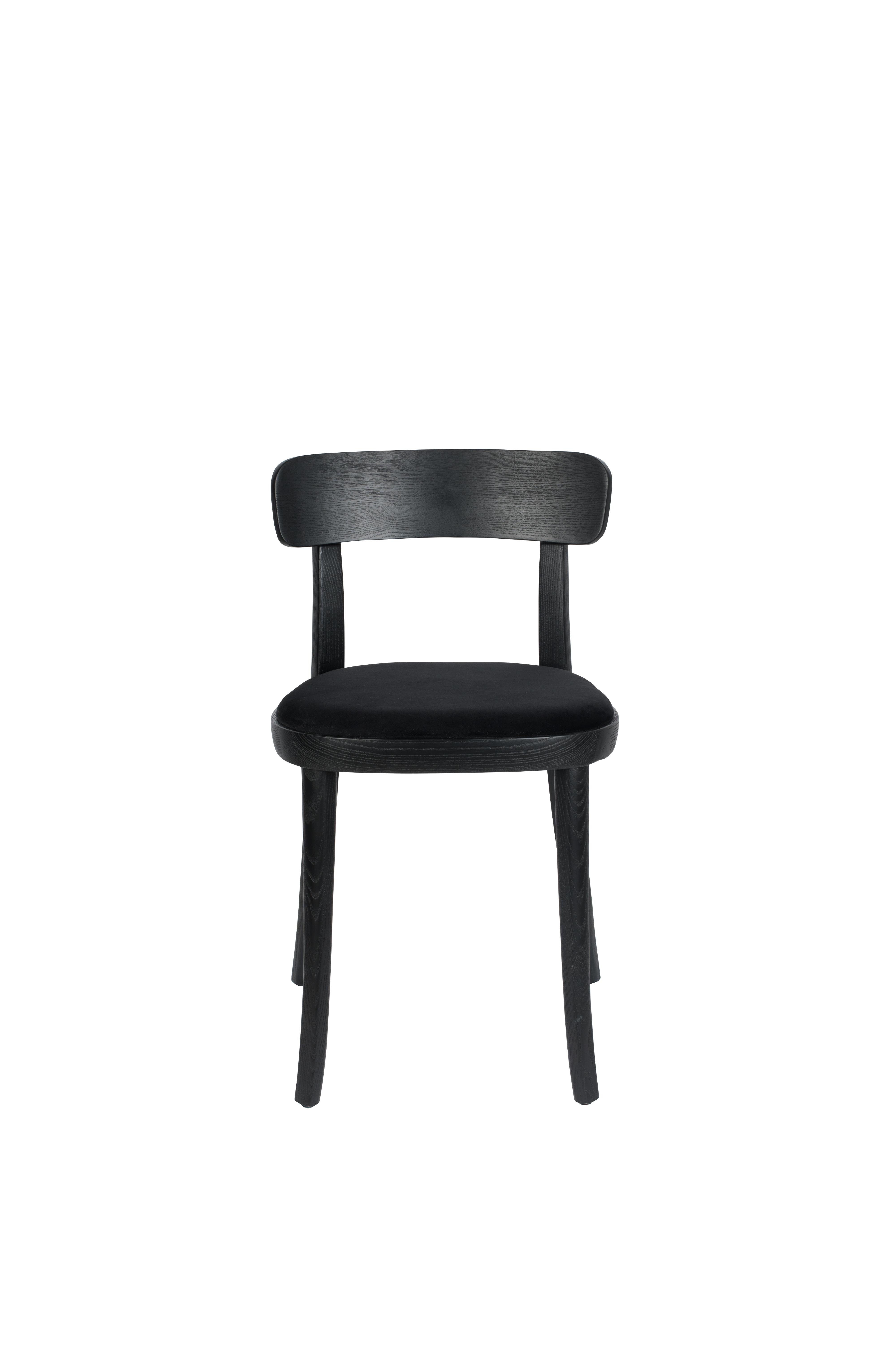 DUTCHBONE - Stoel BRANDON - Zwart - zwart - B46 x D45 x H75 cm