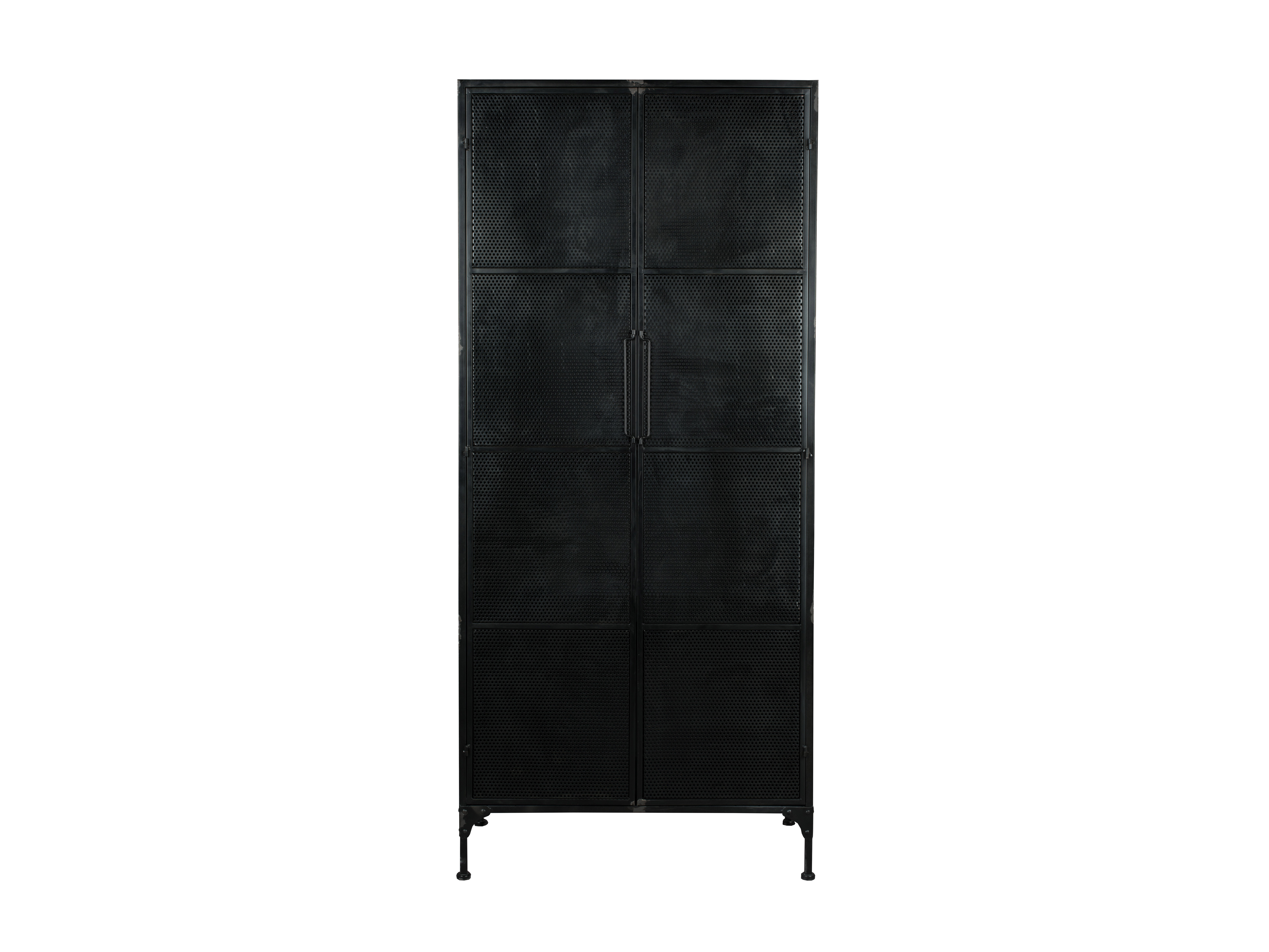 DUTCHBONE - Kast TEXAS - Zwart ijzer - zwart - B80 x D40 x H180 cm