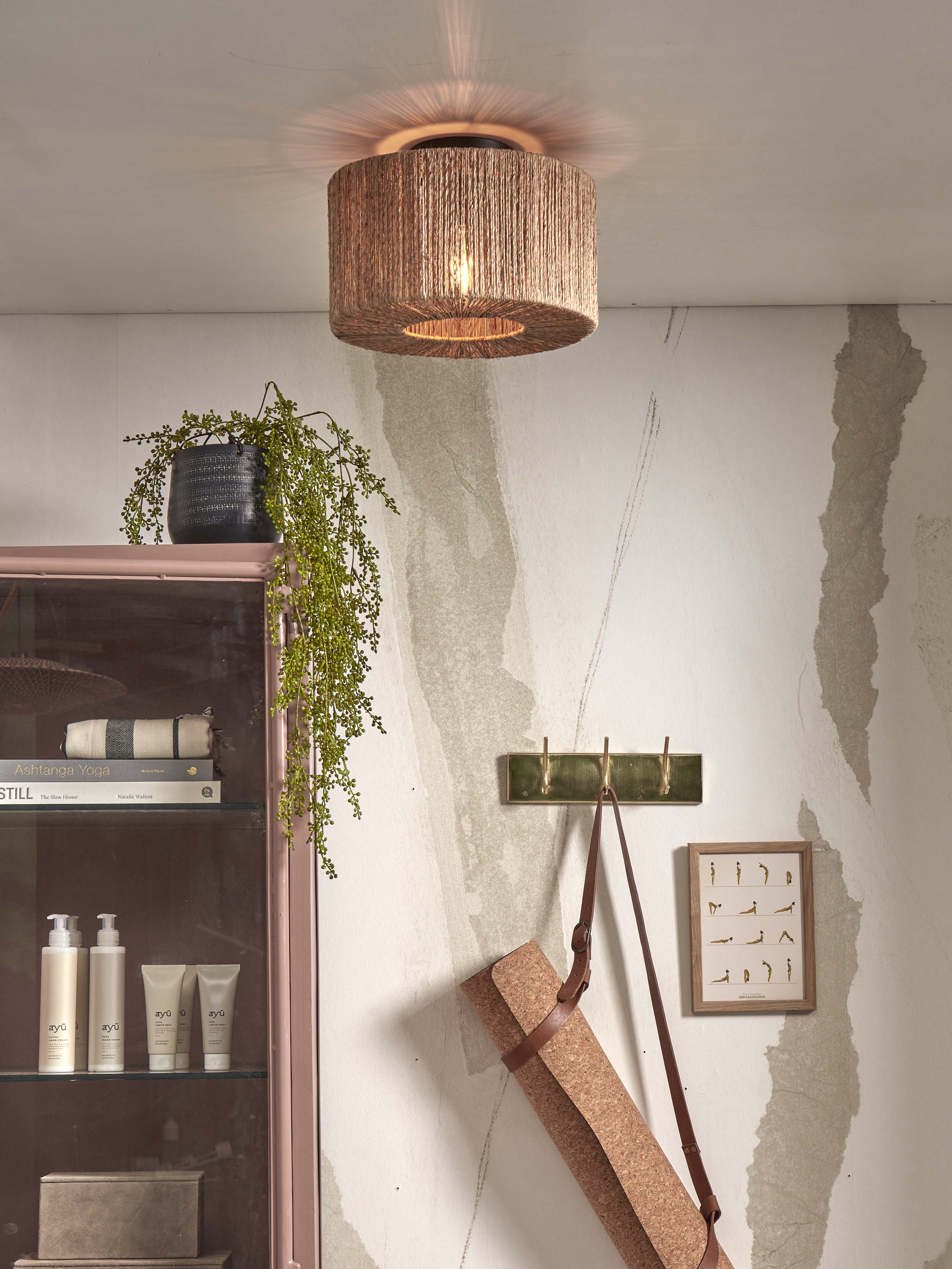 Good&Mojo Iguazu plafondlamp M jute naturel