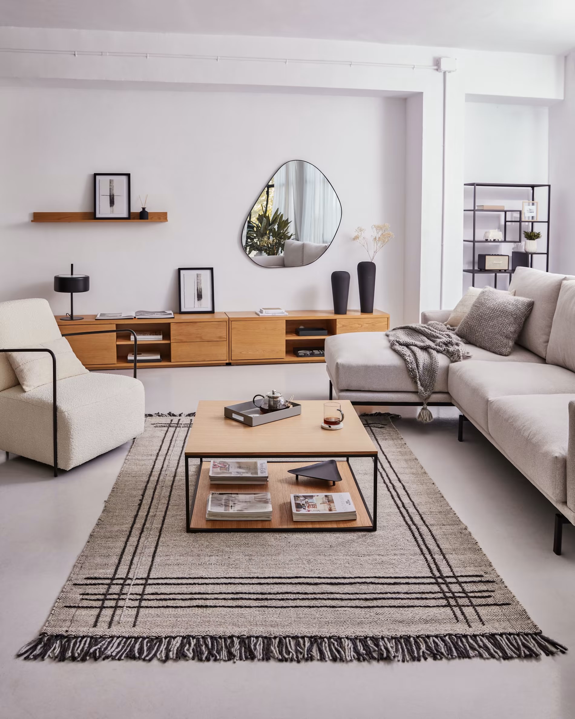 Kave Home Abilen tv meubel eik fineer