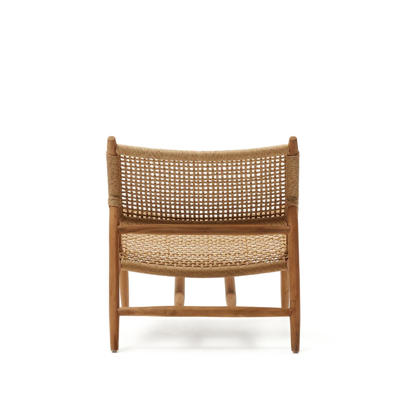 Kave Home Codolar fauteuil massief teakhout