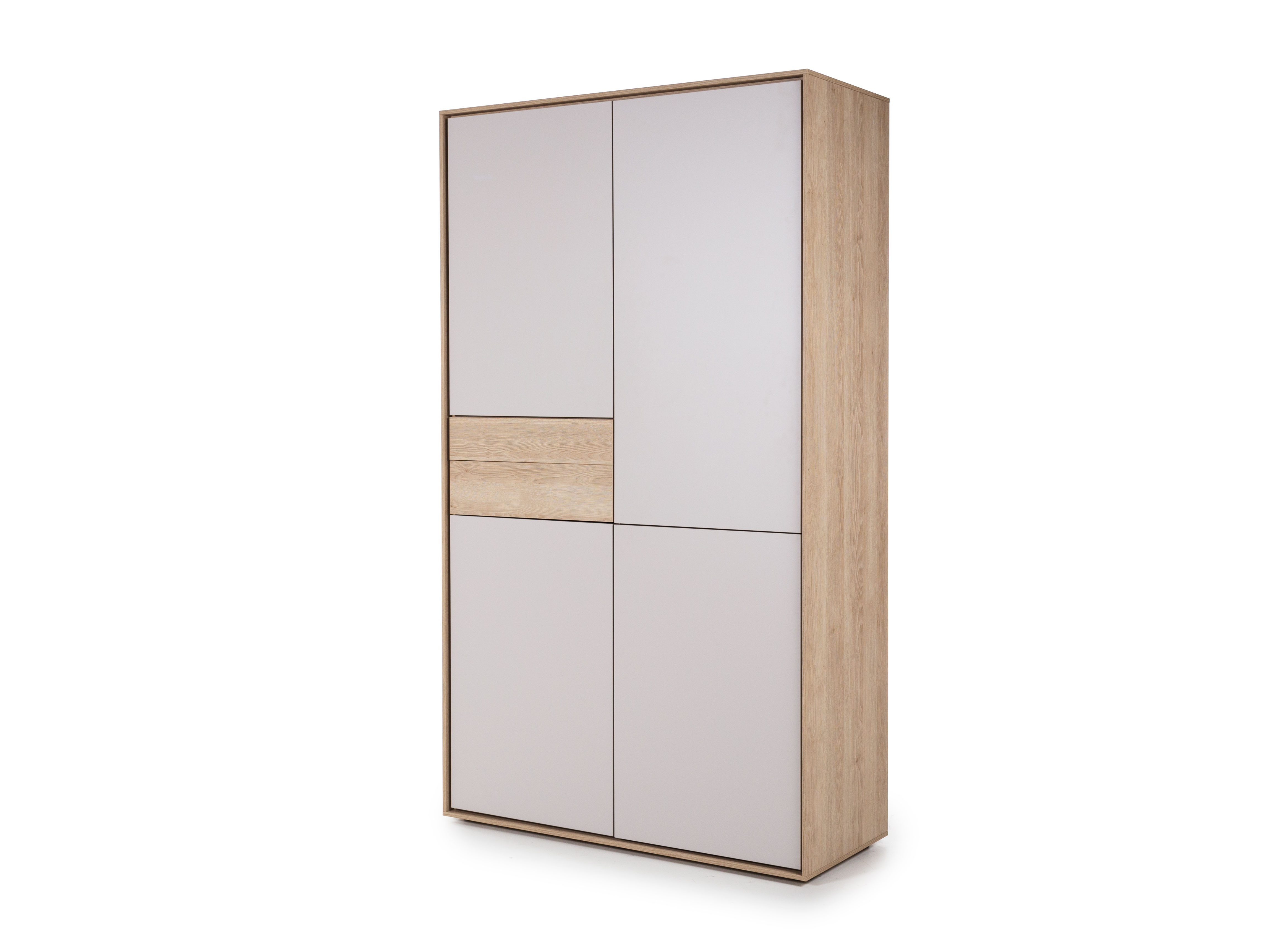 Barkast KYARA - Eik/Cashmere hout b119.5 x d47 x h207.8 cm | DEBA Meubelen