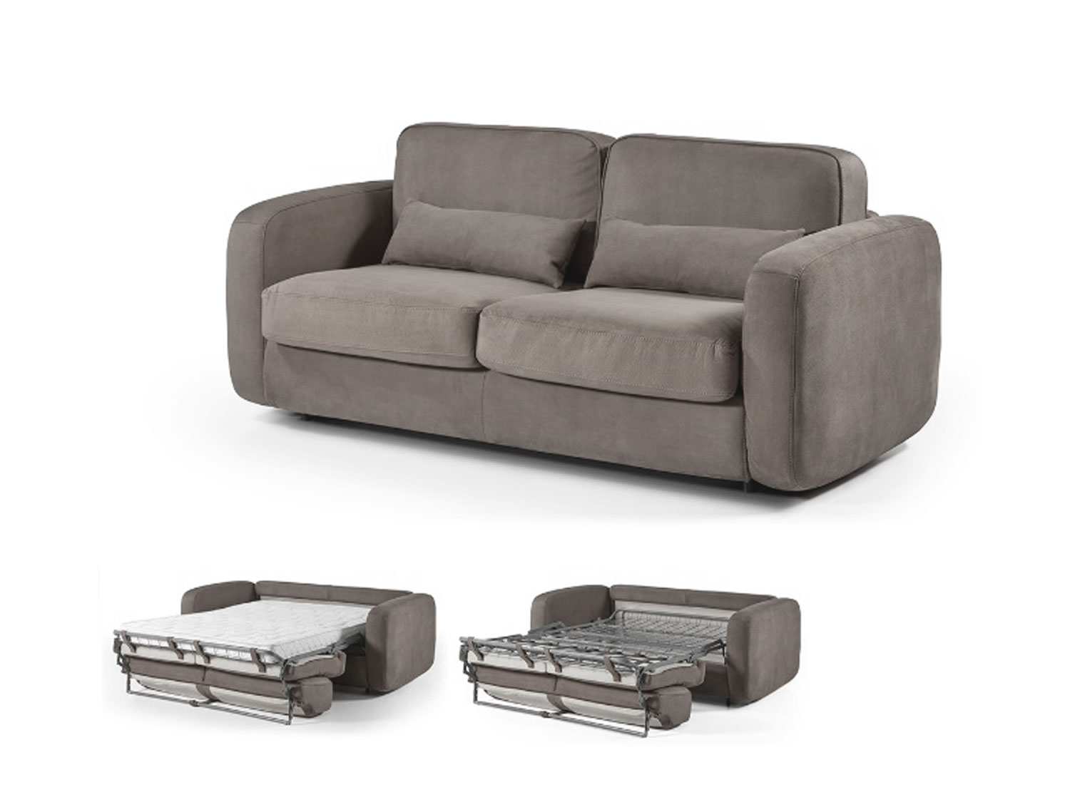 Zetelbed GOLF - Grijs grijs B200 x H90 cm | DEBA Meubelen