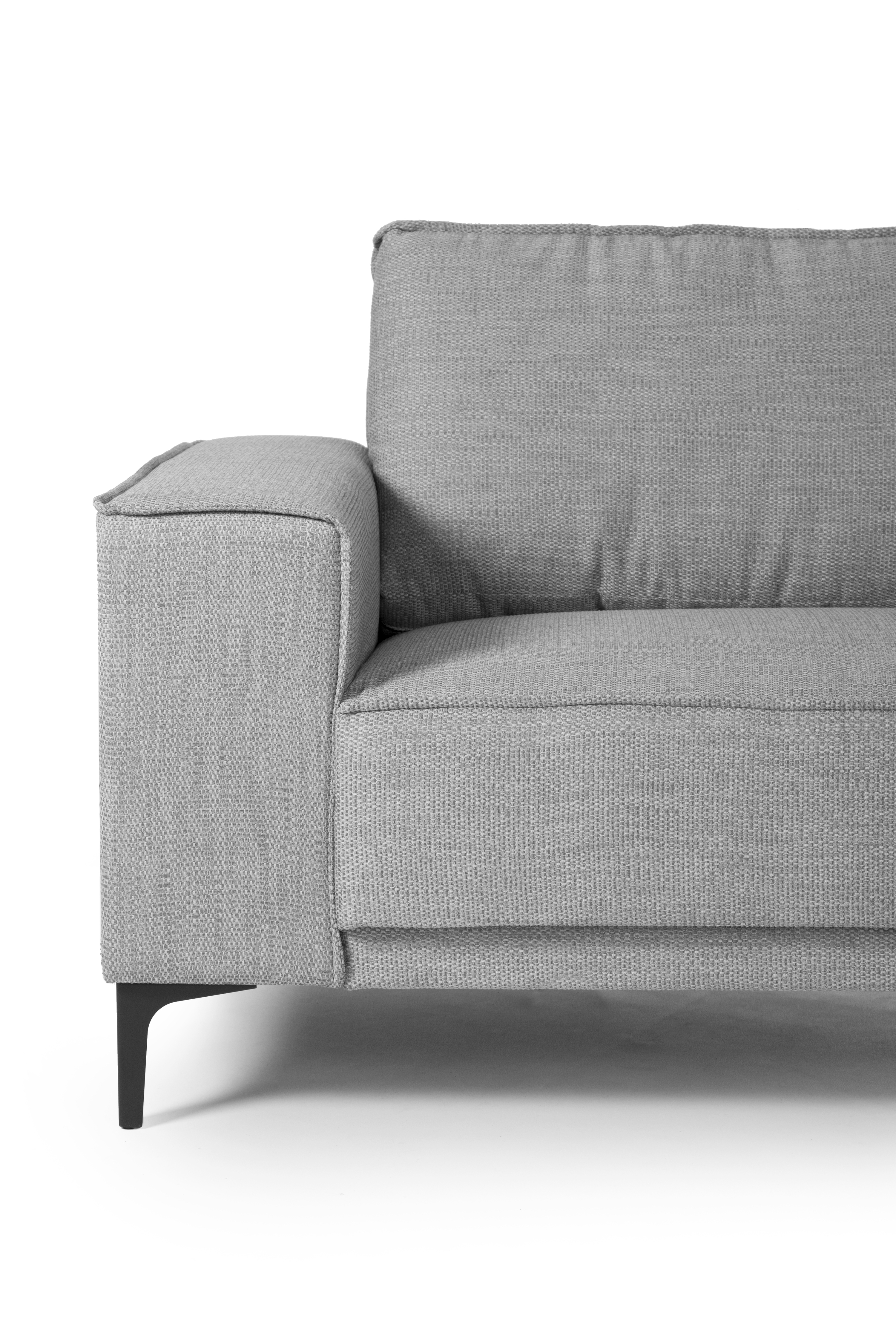 U-zetel Copenhagen grijze stof modern strak