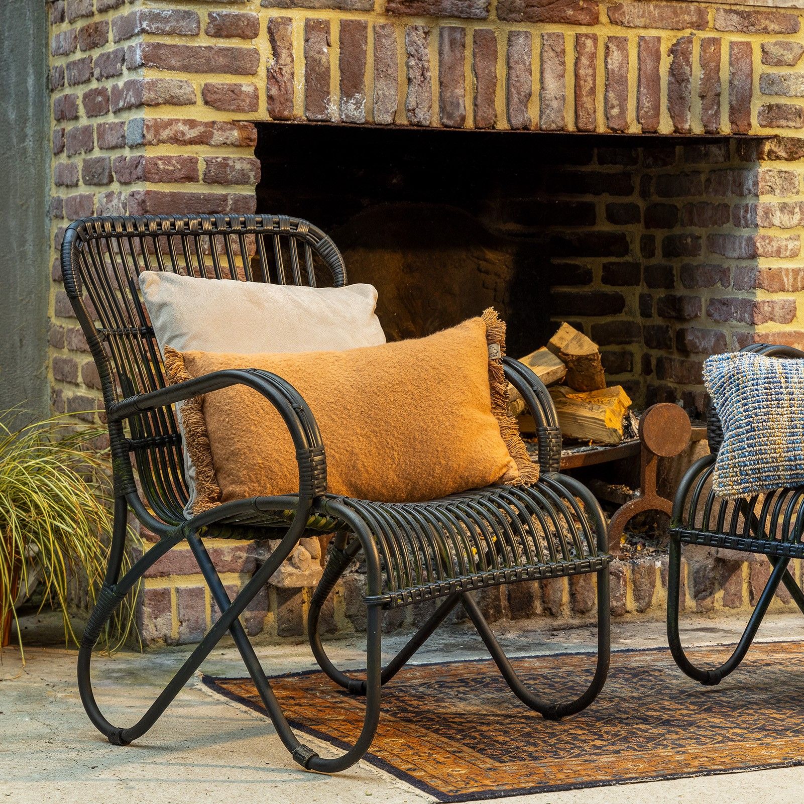 Rogon Lasse sierkussen tobacco brown