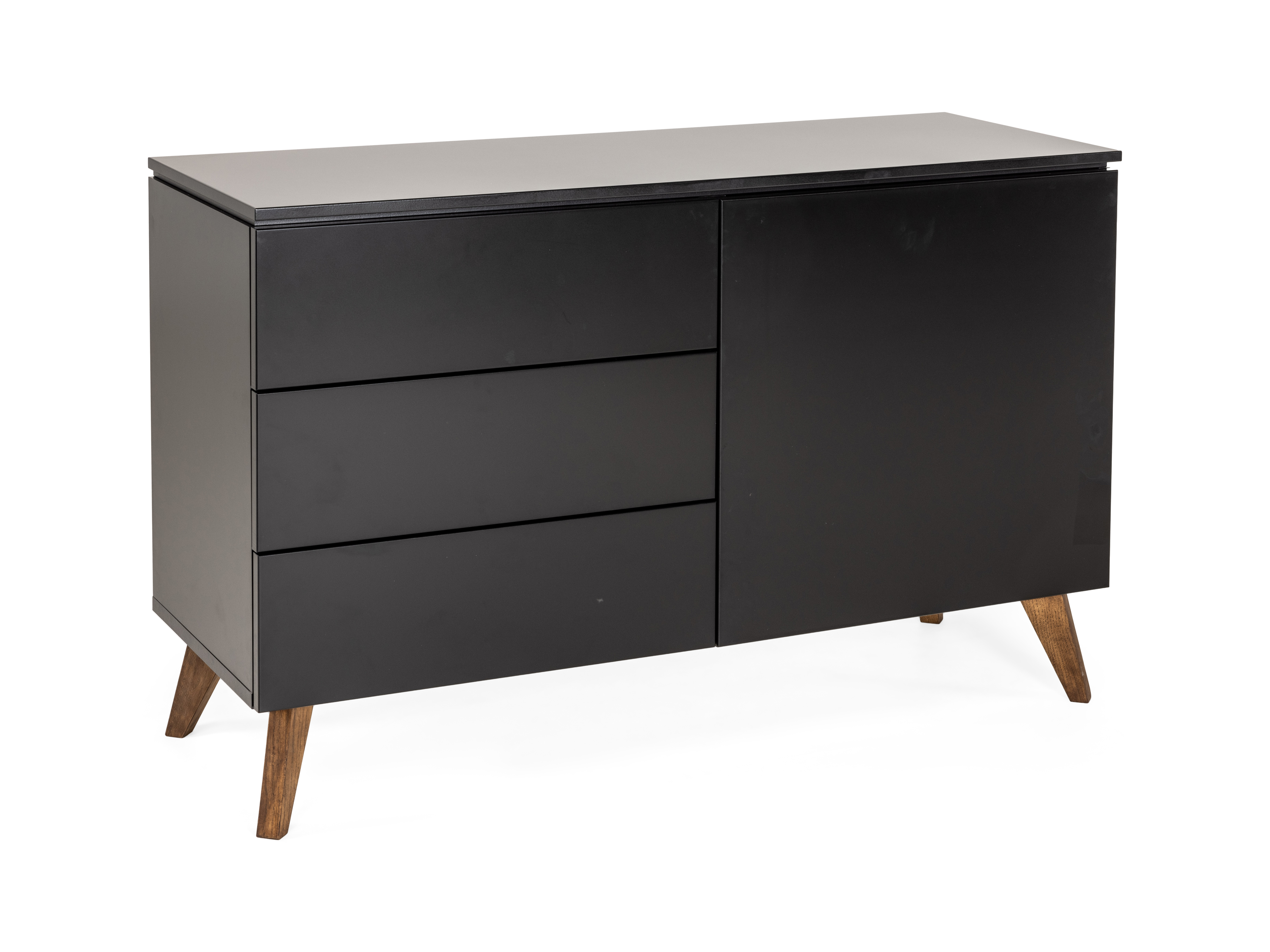 Collectie Plain van TENZO op basis van Commode PLAIN - Zwart/Walnoot ...
