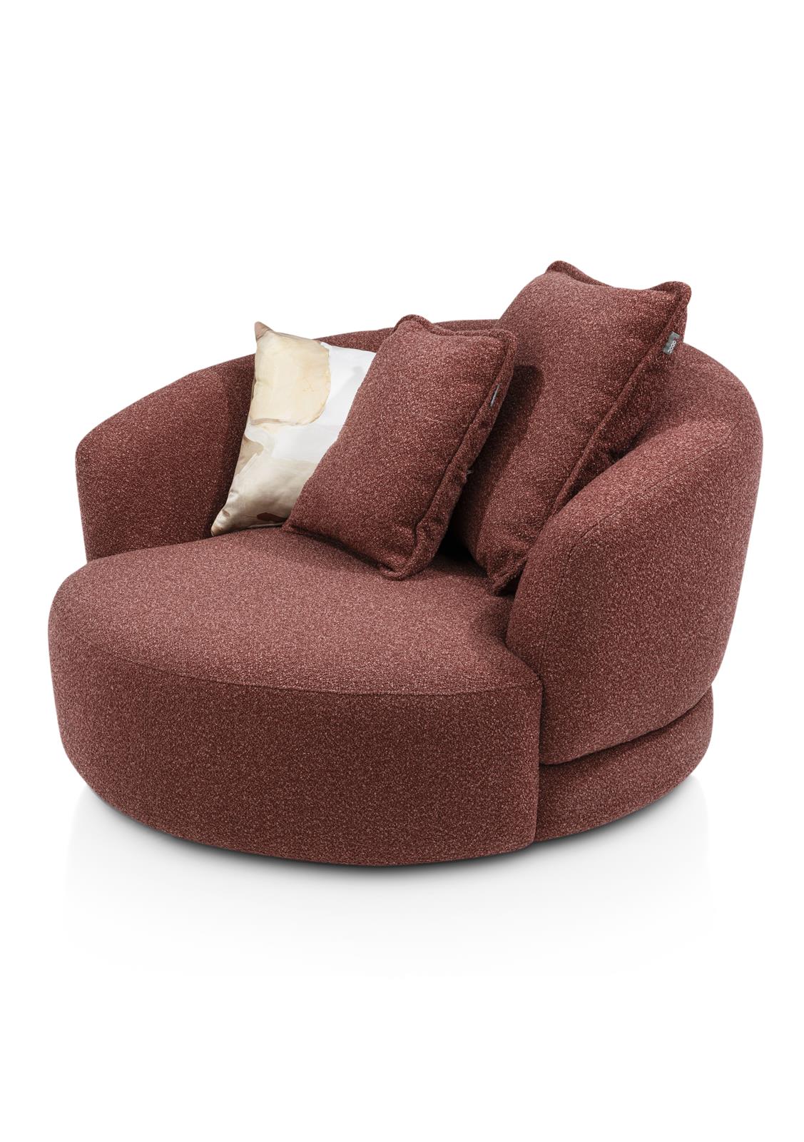 Xooon Cervos draaifauteuil poef koper
